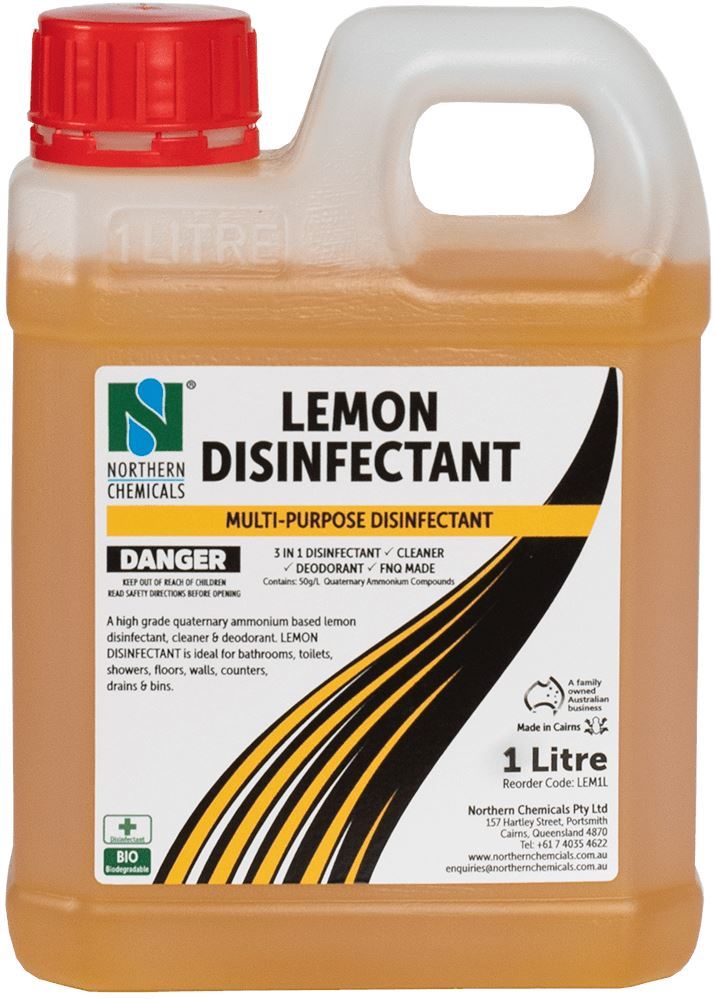 Lemon Disinfectant – Northern Chemicals | Cleaning Supplies Cairns