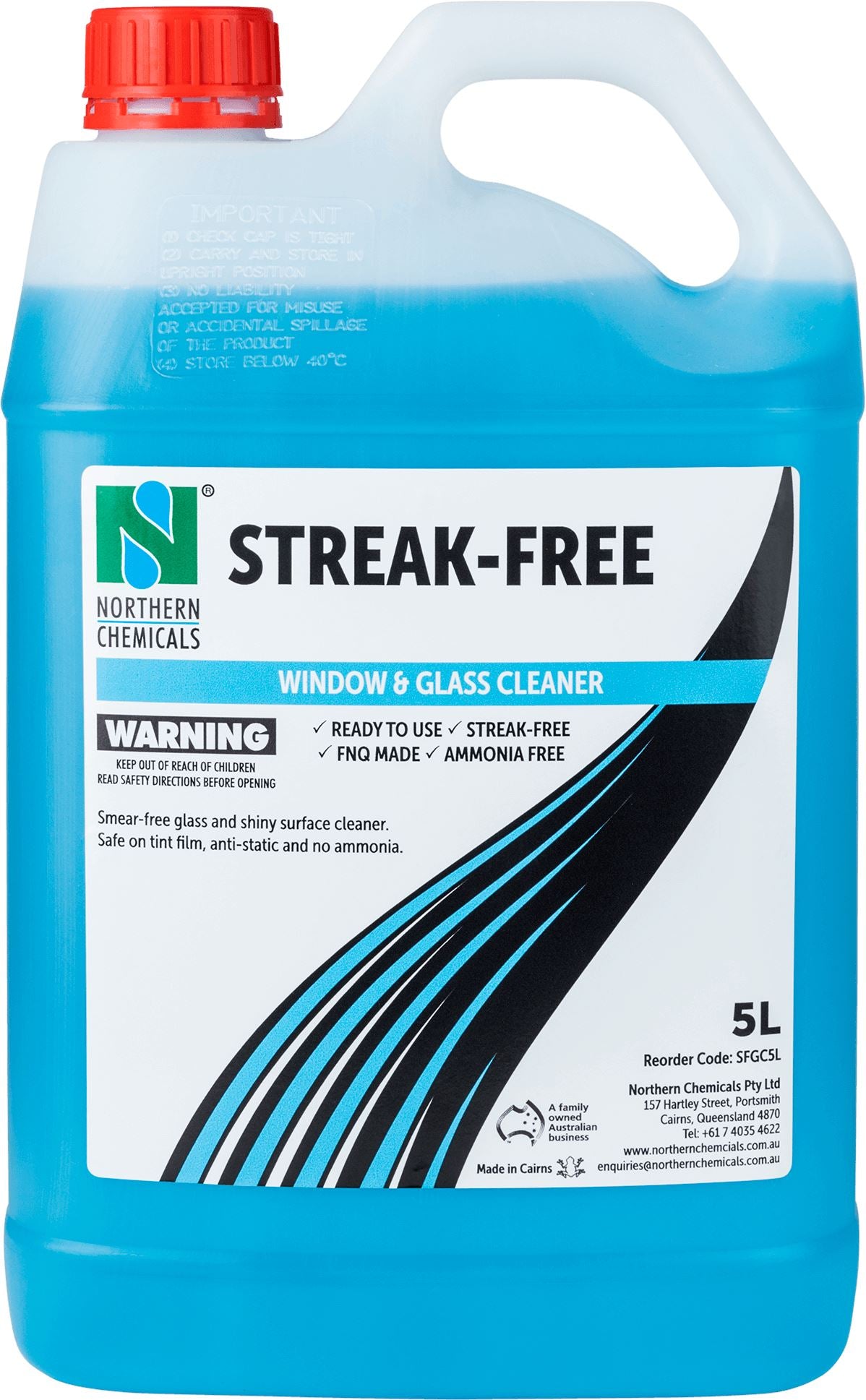 Streak Free - Window & Glass Cleaner – Northern Chemicals | Cleaning ...